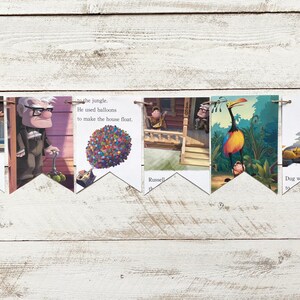 Disney UP Book Page Banner Bunting Garland Decor Party Shower ...