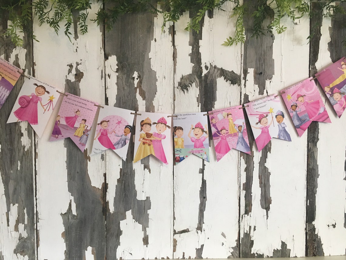 PINKALICIOUS Book Page Banner Bunting Garland Party Decoration - Etsy