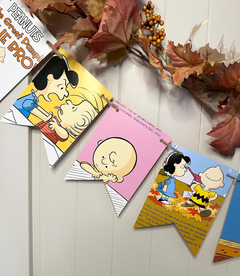 It’s the Great Pumpkin Charlie Brown Book Page Banner Fall Halloween ...