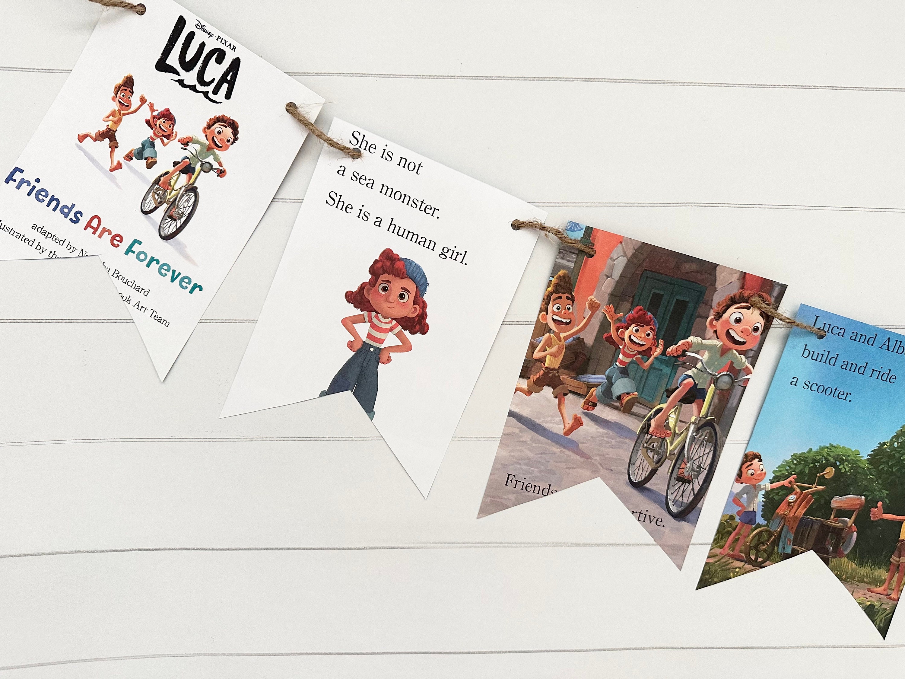 LUCA Book Page Banner Birthday Party Bunting Garland Decoration Decor ...