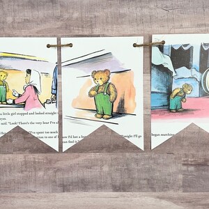 CORDUROY BEAR Book Page Banner Bunting Garland Decoration - Etsy