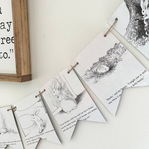 The Runaway Bunny Book Page Banner Garland Nursery Baby Shower Birthday ...