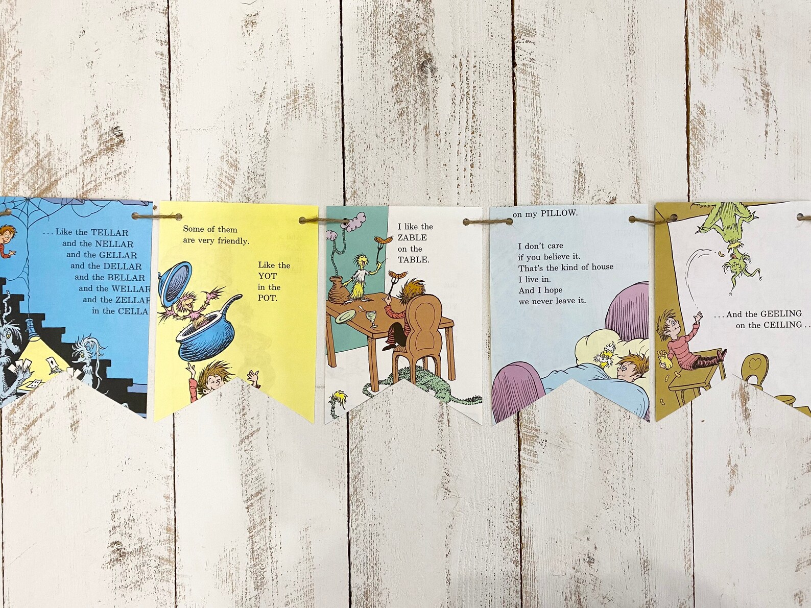 Theres A Wocket in My Pocket Book Page Banner Bunting Garland - Etsy