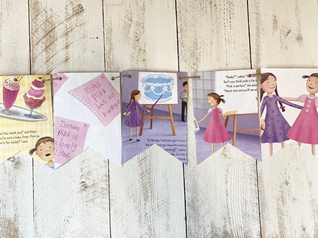 PURPLICIOUS Book Page Banner Bunting Garland Party Room Decor ...