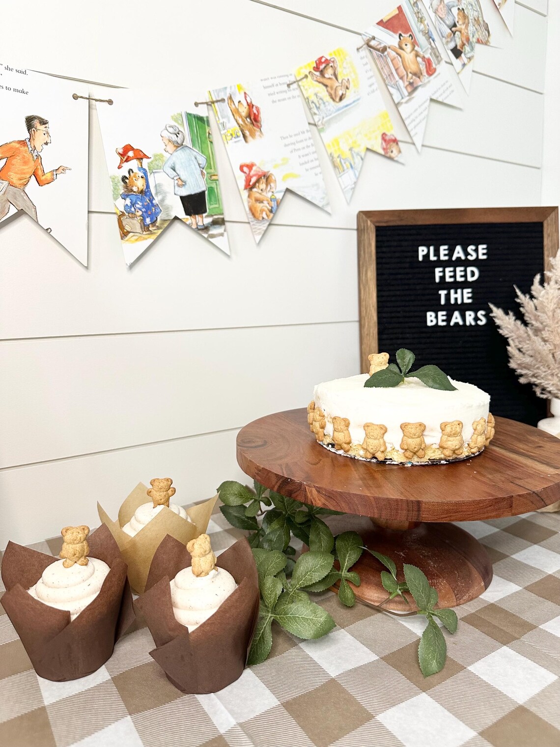 Paddington Bear Book Page Banner Birthday Party Decor Decoration Happy ...