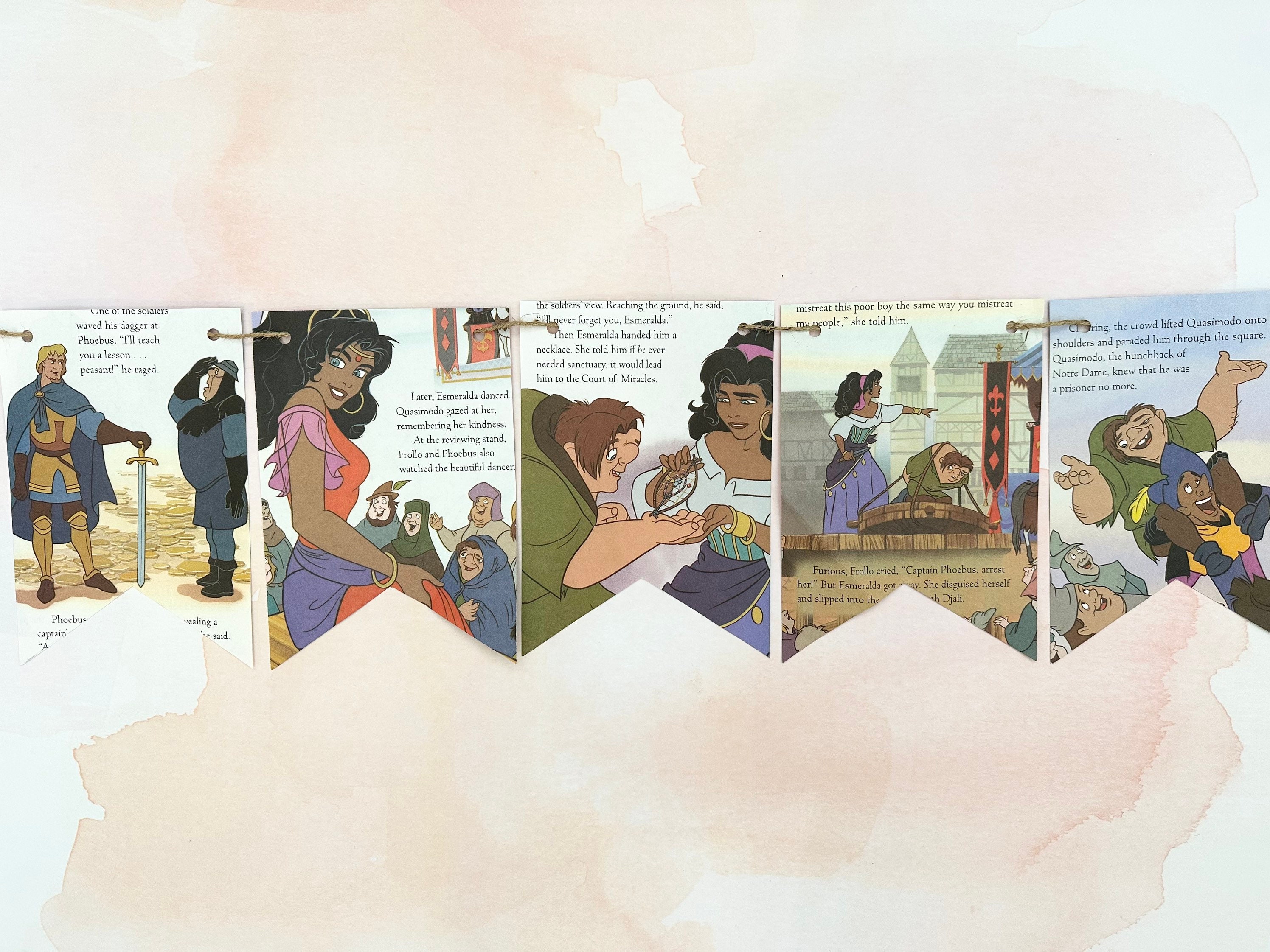 The Hunchback of Notre Dame Book Page Banner Bunting Garland Birthday ...