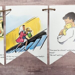 CORDUROY BEAR Book Page Banner Bunting Garland Decoration - Etsy