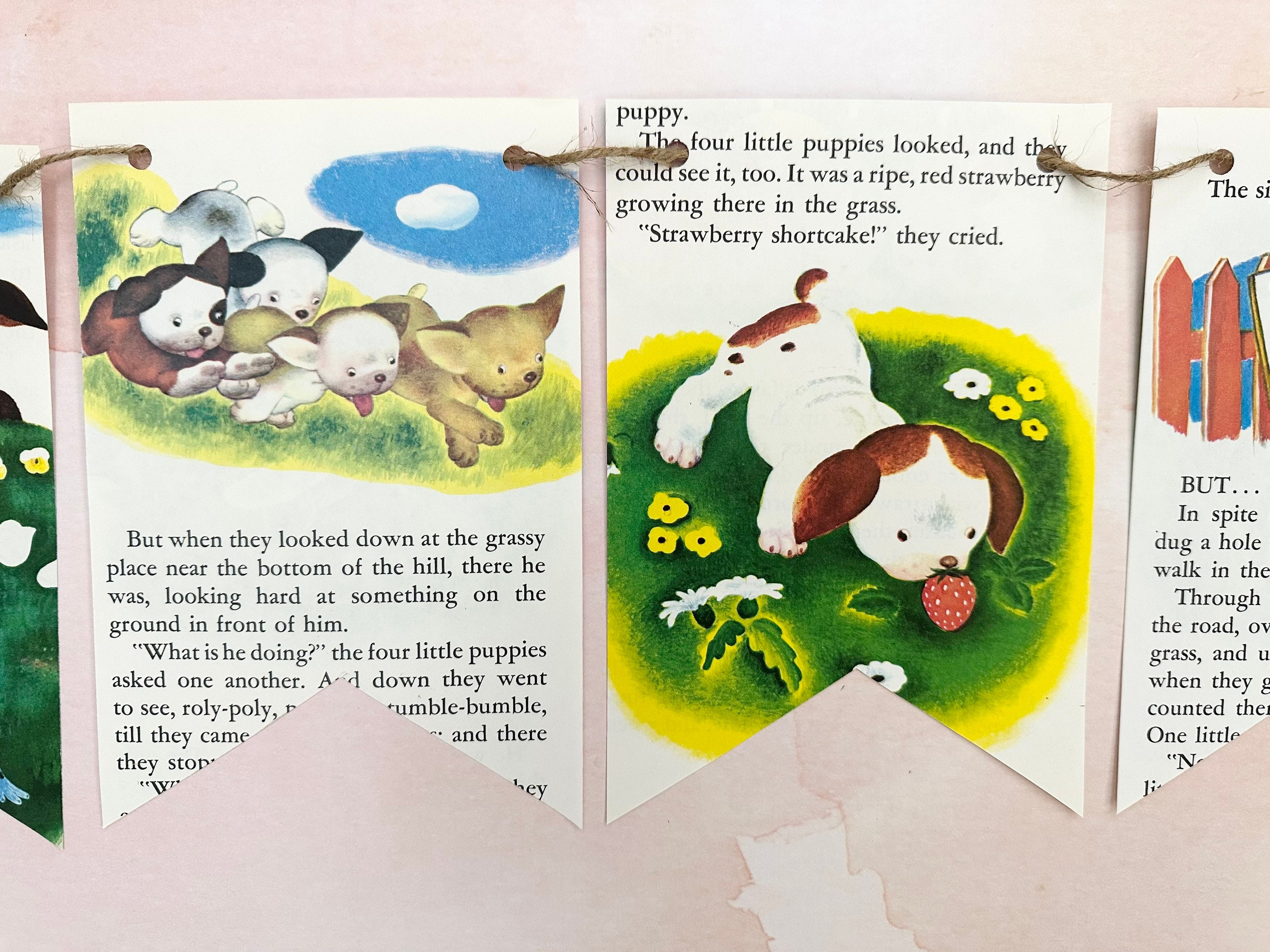 The POKY LITTLE PUPPY Vintage Book Page Banner Garland Bunting - Etsy