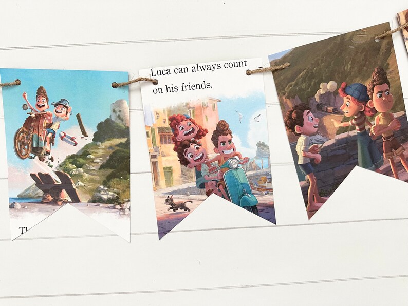 LUCA Book Page Banner Birthday Party Bunting Garland Decoration Decor ...