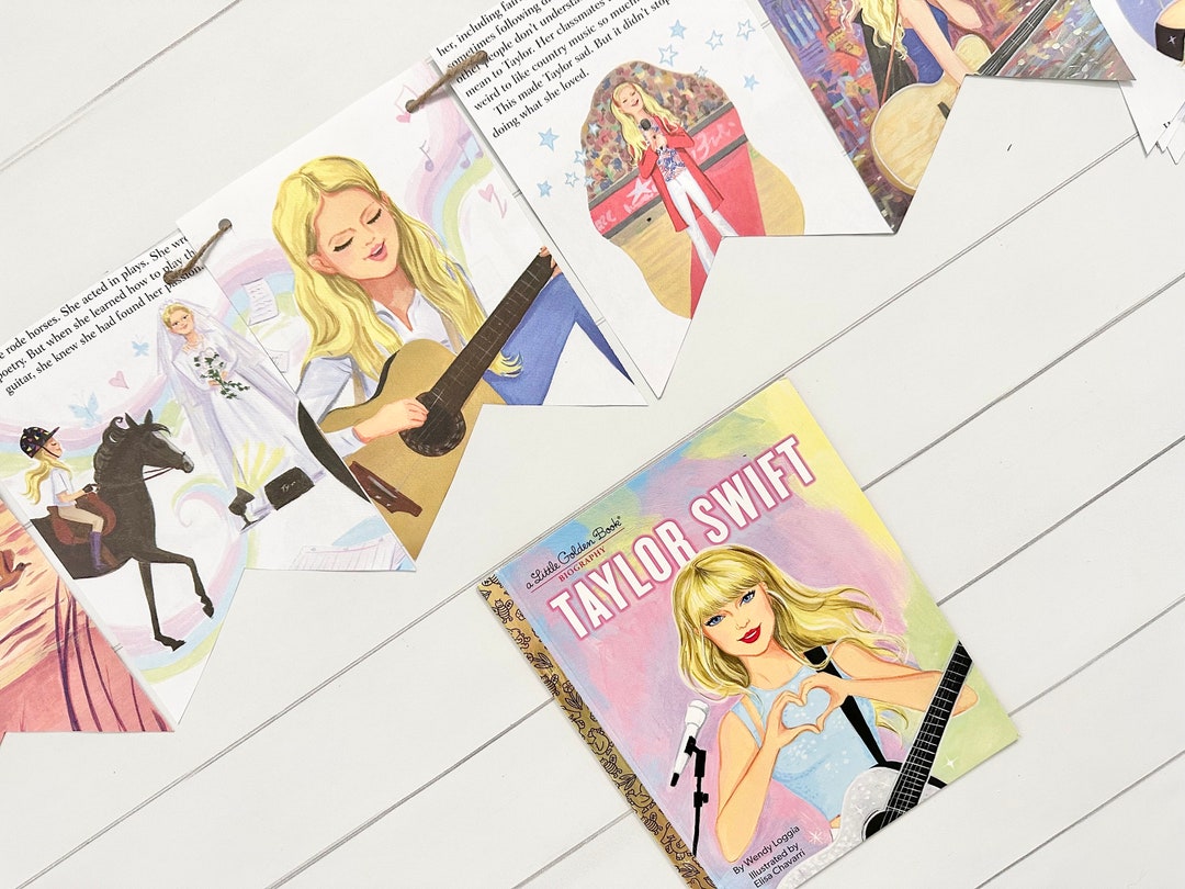 Taylor Swift Book Page Banner Bunting Garland Birthday Party Decor ...