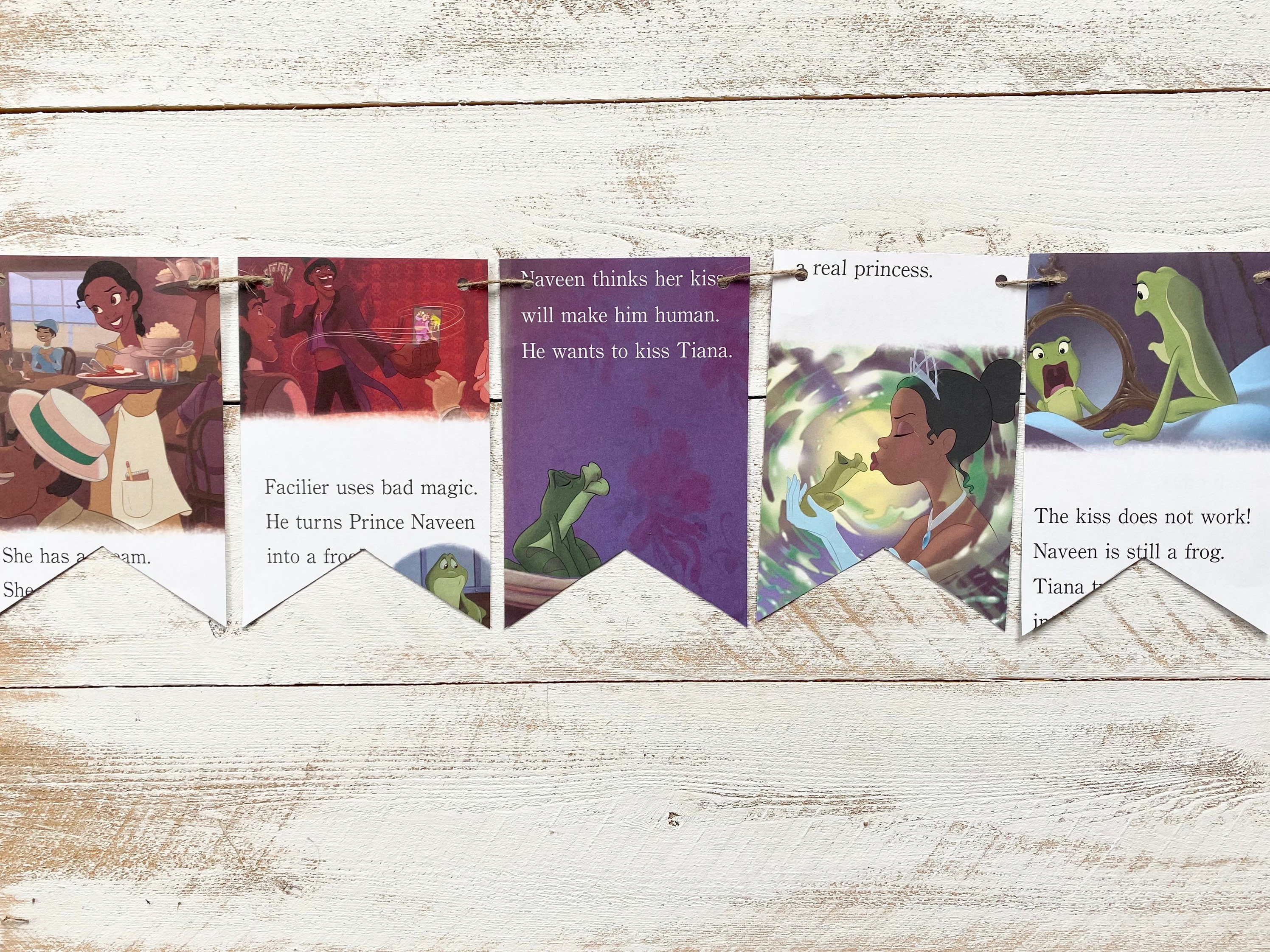 The Princess and the Frog Book Page Banner Bunting Garland Party ...