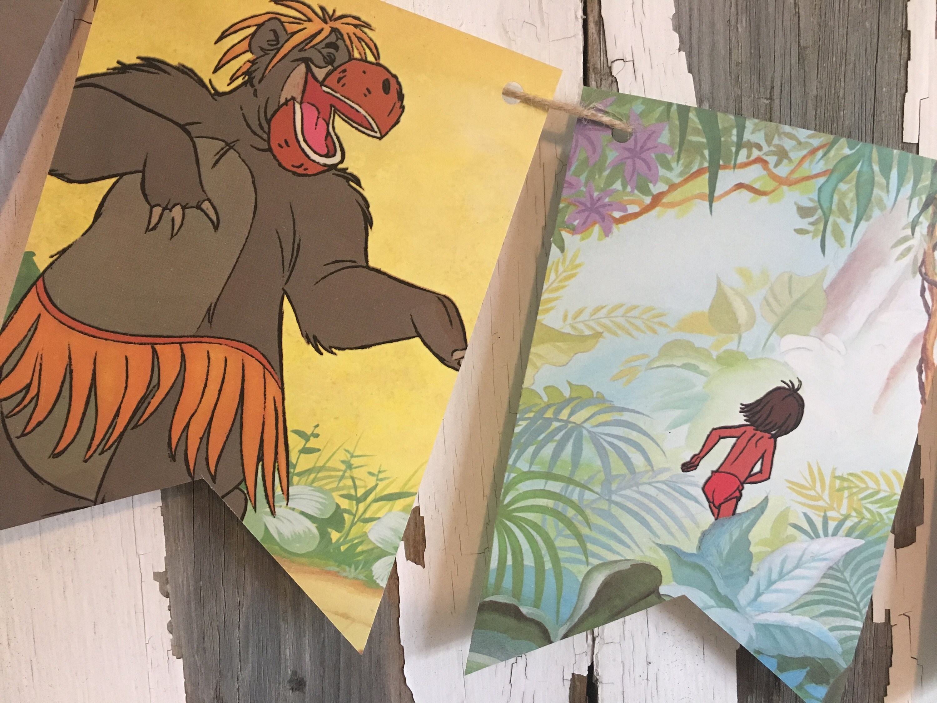 THE JUNGLE BOOK banner bunting garland party decoration | Etsy