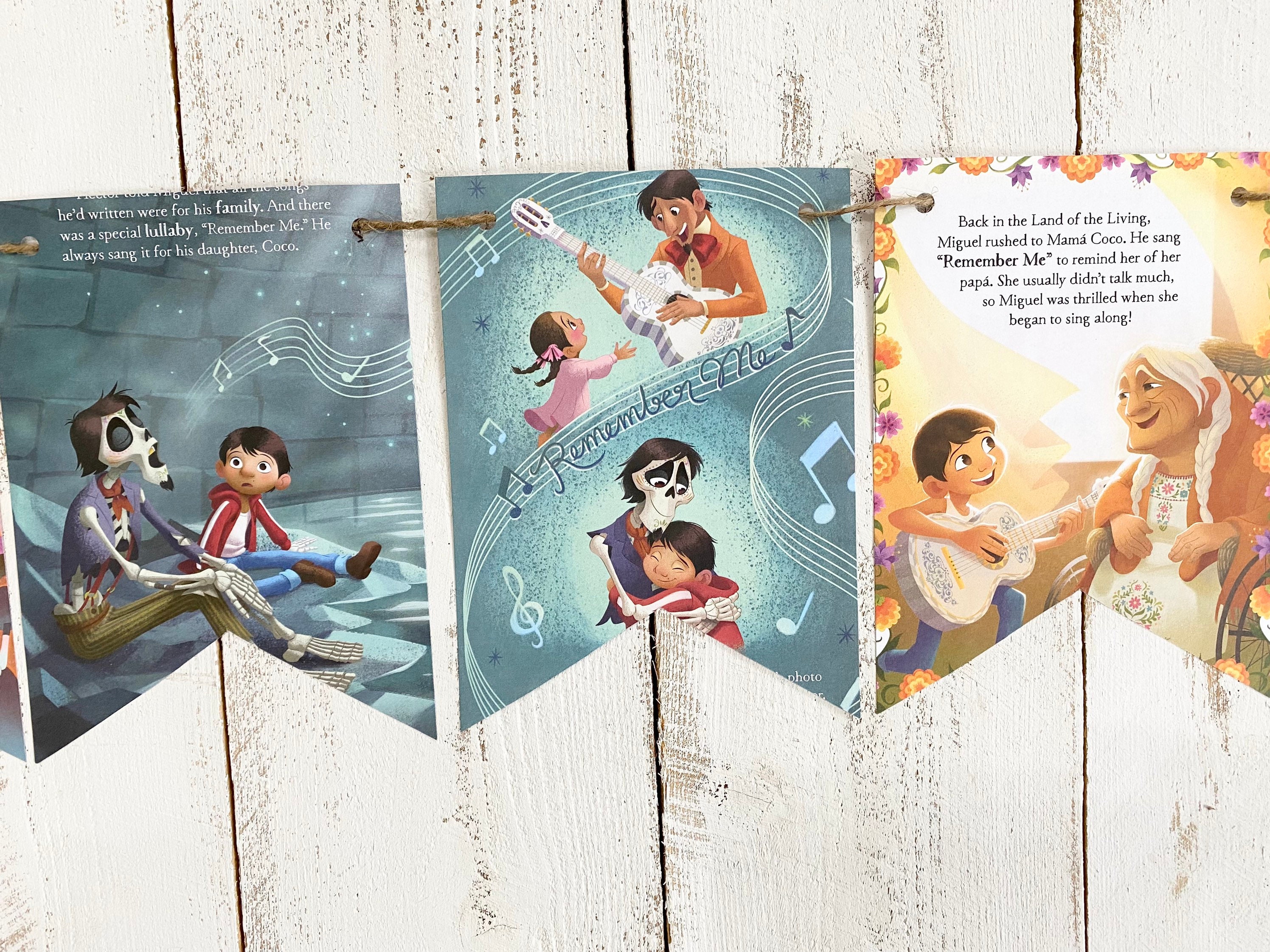 COCO Book Page Banner Bunting Garland Birthday Party Decor | Etsy