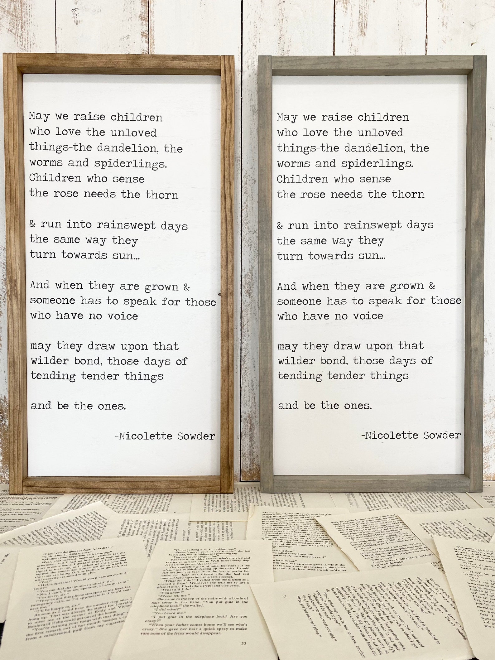 May We Raise Children Who Love the Unloved Things Poem Quote - Etsy