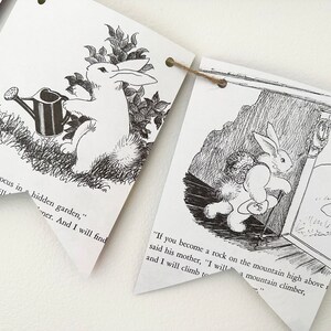 The Runaway Bunny Book Page Banner Garland Nursery Baby Shower Birthday ...