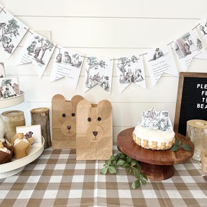 Little Bear Book Page Banner Bunting Garland Nursery Birthday Party ...
