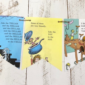 There’s A Wocket in My Pocket Book Page Banner Bunting Garland Dr Seuss ...