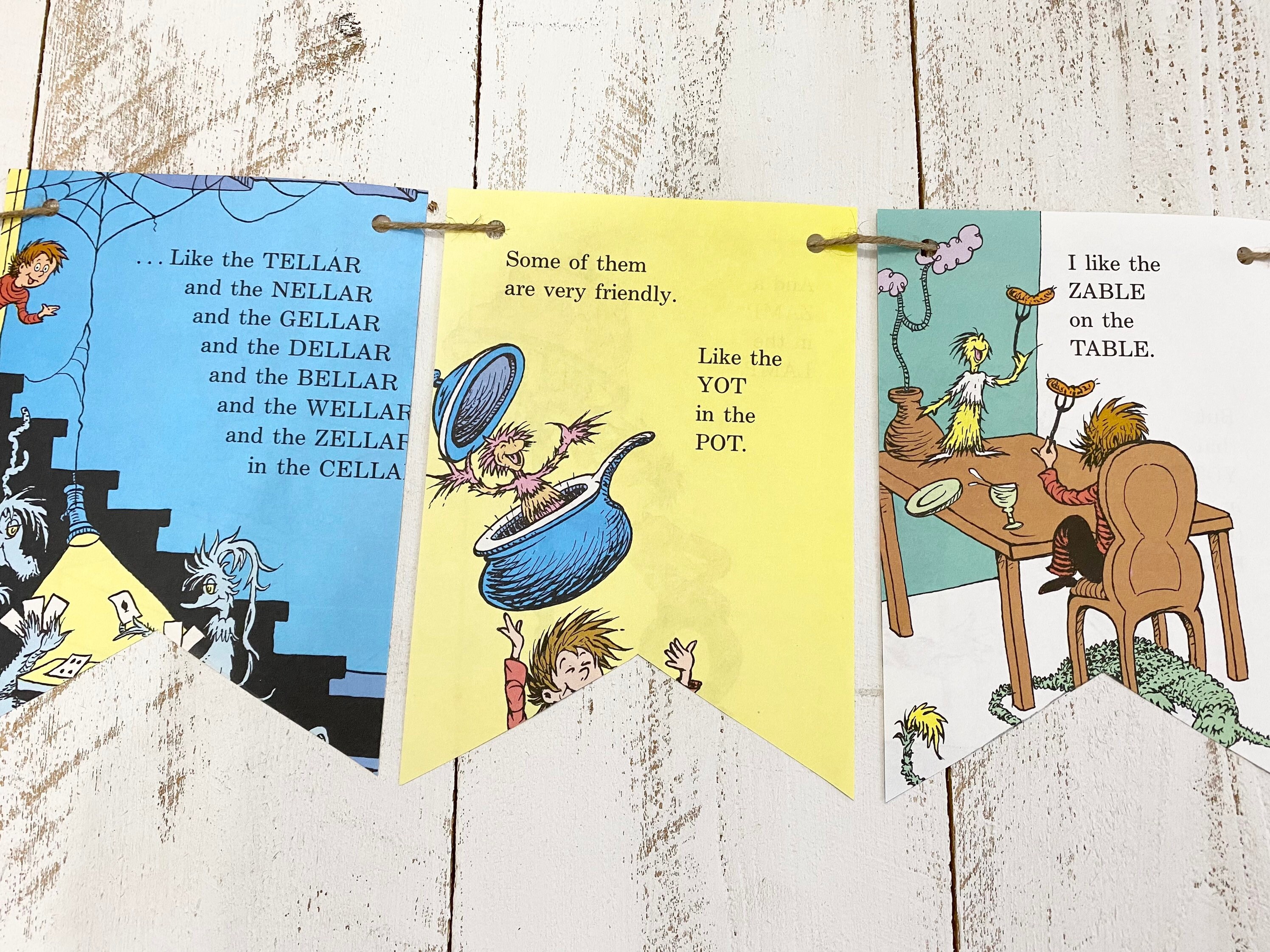 Theres A Wocket in My Pocket Book Page Banner Bunting Garland - Etsy