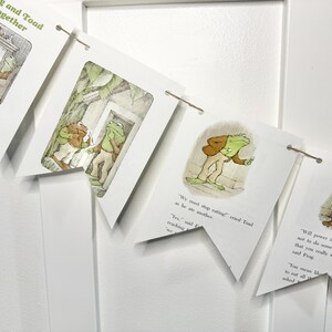 Frog and Toad Book Page Banner Bunting Garland Baby Shower Birthday ...