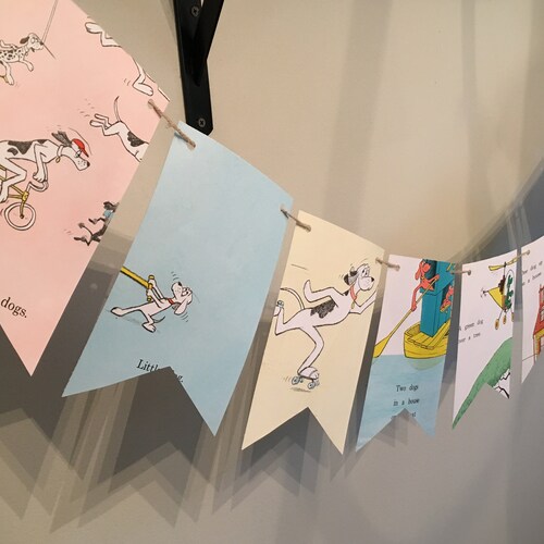 GO DOG GO Book Page Banner Garland Bunting Decoration Dogs | Etsy