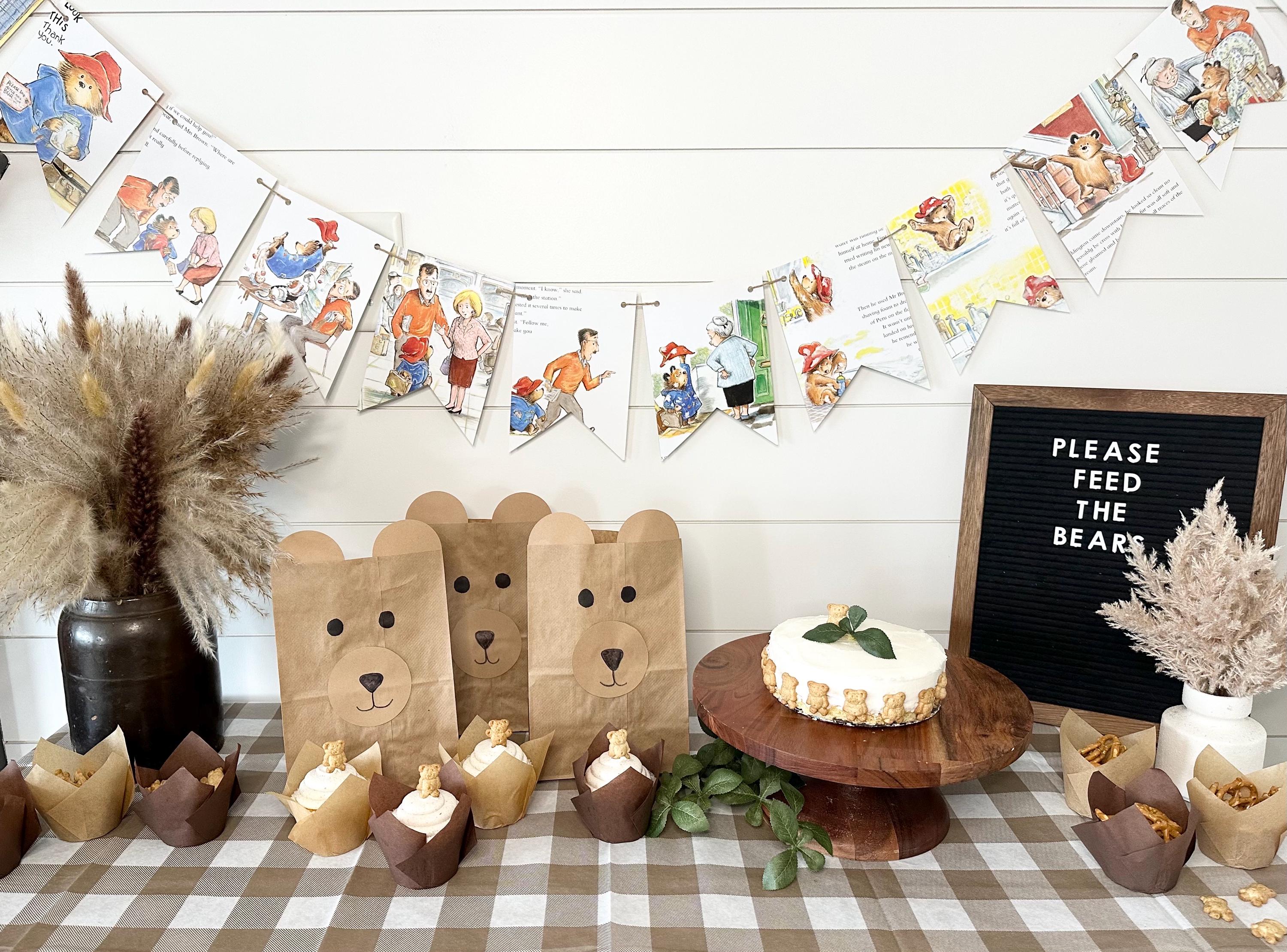 Paddington Bear Book Page Banner Birthday Party Decor Decoration Happy ...