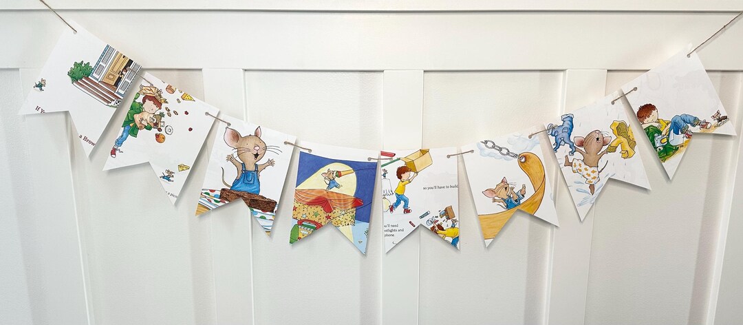 If You Give A Mouse A Brownie Book Page Banner Birthday Party Decor ...