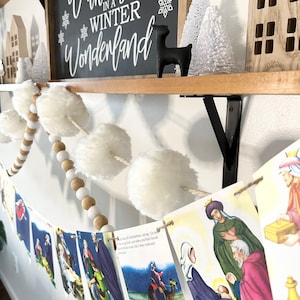 The Christmas Story Book Page Banner Bunting Garland Sign Decoration - Etsy