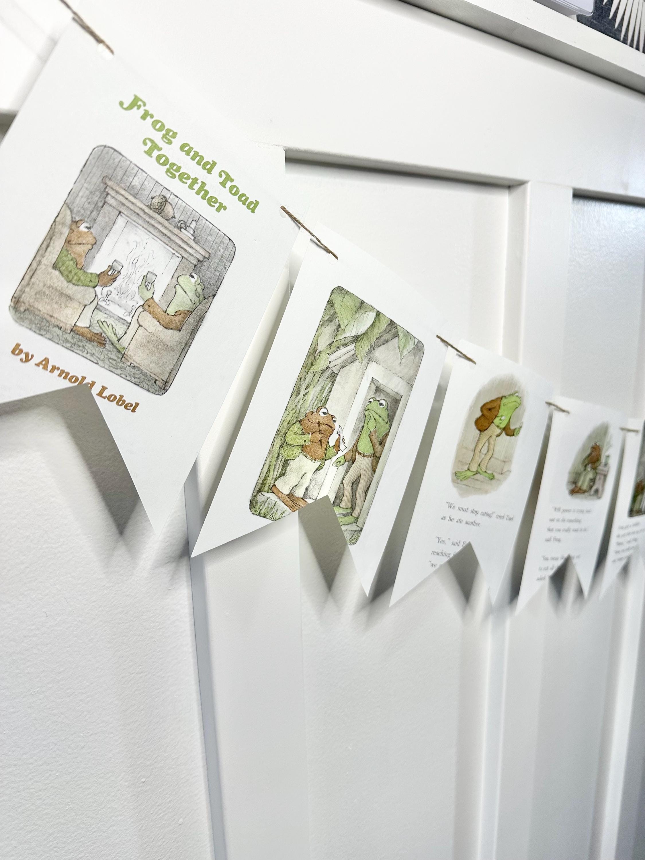 Frog and Toad Book Page Banner Bunting Garland Baby Shower Birthday ...