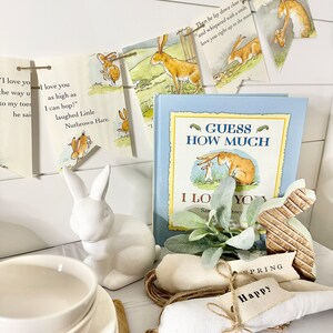 Guess How Much I LOVE YOU Book Page Banner Bunting Decoration - Etsy