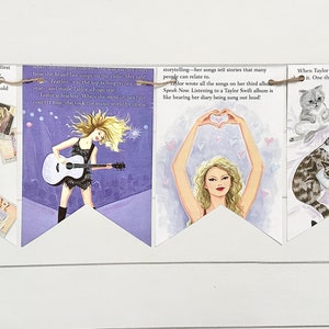 Taylor Swift Book Page Banner Bunting Garland Birthday Party Decor ...