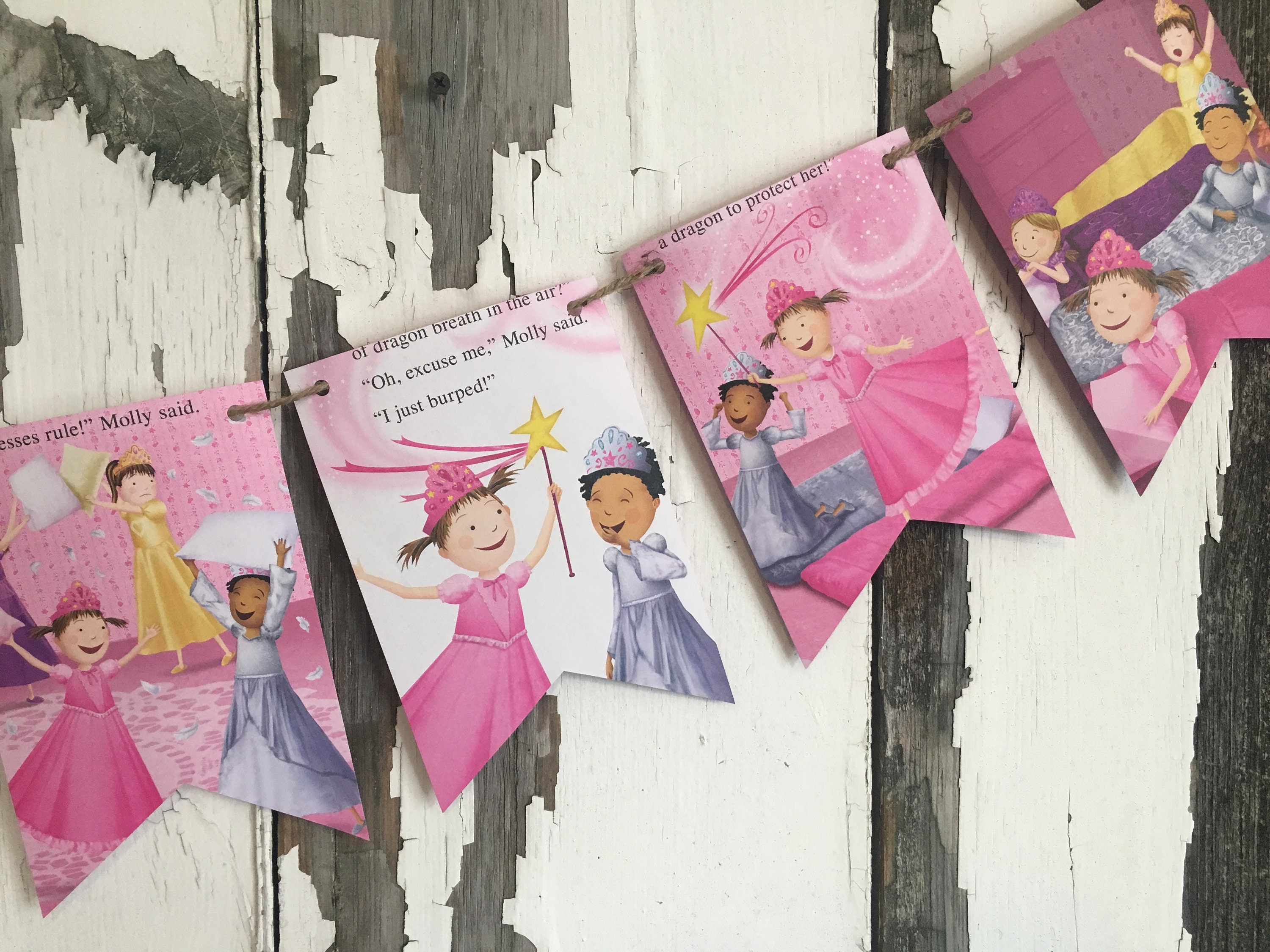 PINKALICIOUS Book Page Banner Bunting Garland Party Decoration - Etsy
