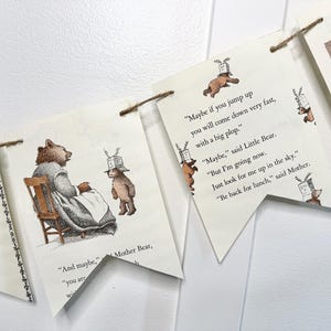 Little Bear Book Page Banner Bunting Garland Nursery Birthday Party ...