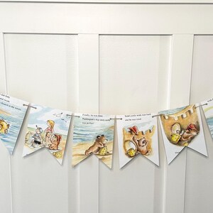 Paddington Bear Sets Sail Book Page Banner Bunting Garland Birthday ...