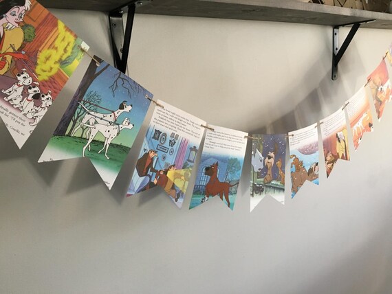 101 DALMATIANS Book Page Banner Bunting Garland Decoration - Etsy