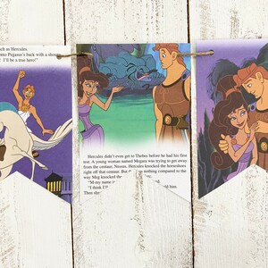 Hercules Book Page Banner Bunting Garland Party Decor Decoration Art - Etsy