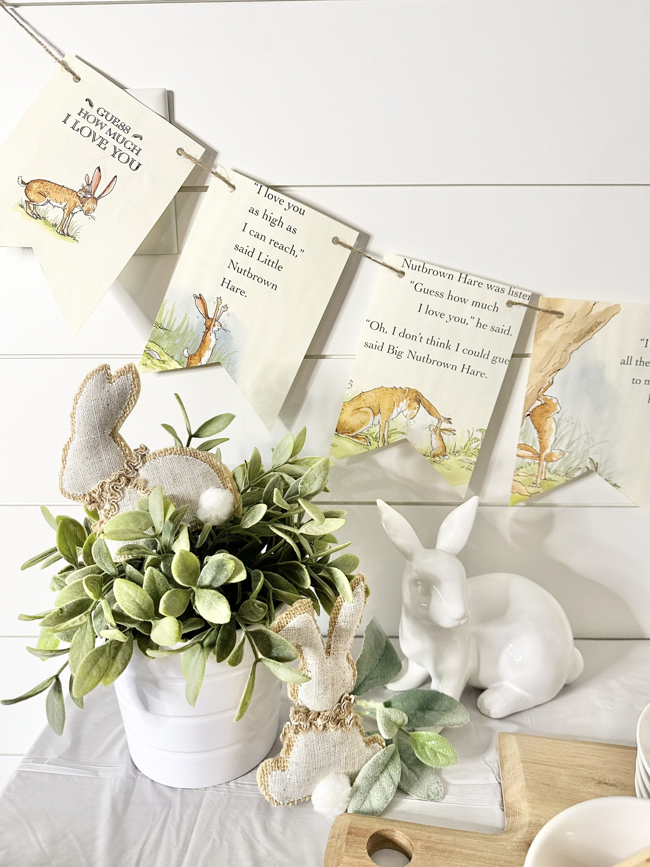Guess How Much I LOVE YOU Book Page Banner Bunting Decoration - Etsy