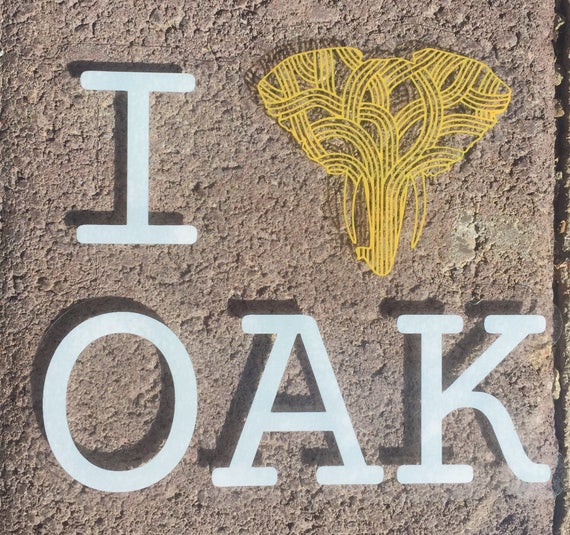 I Love Oakland Vinyl Sticker - Etsy