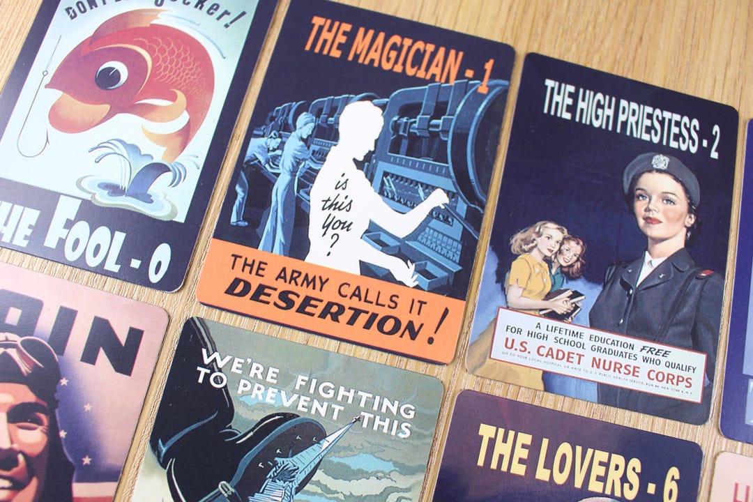 WW2 Propaganda Poster Tarot Deck : "poker Size" Cards - World War Two ...
