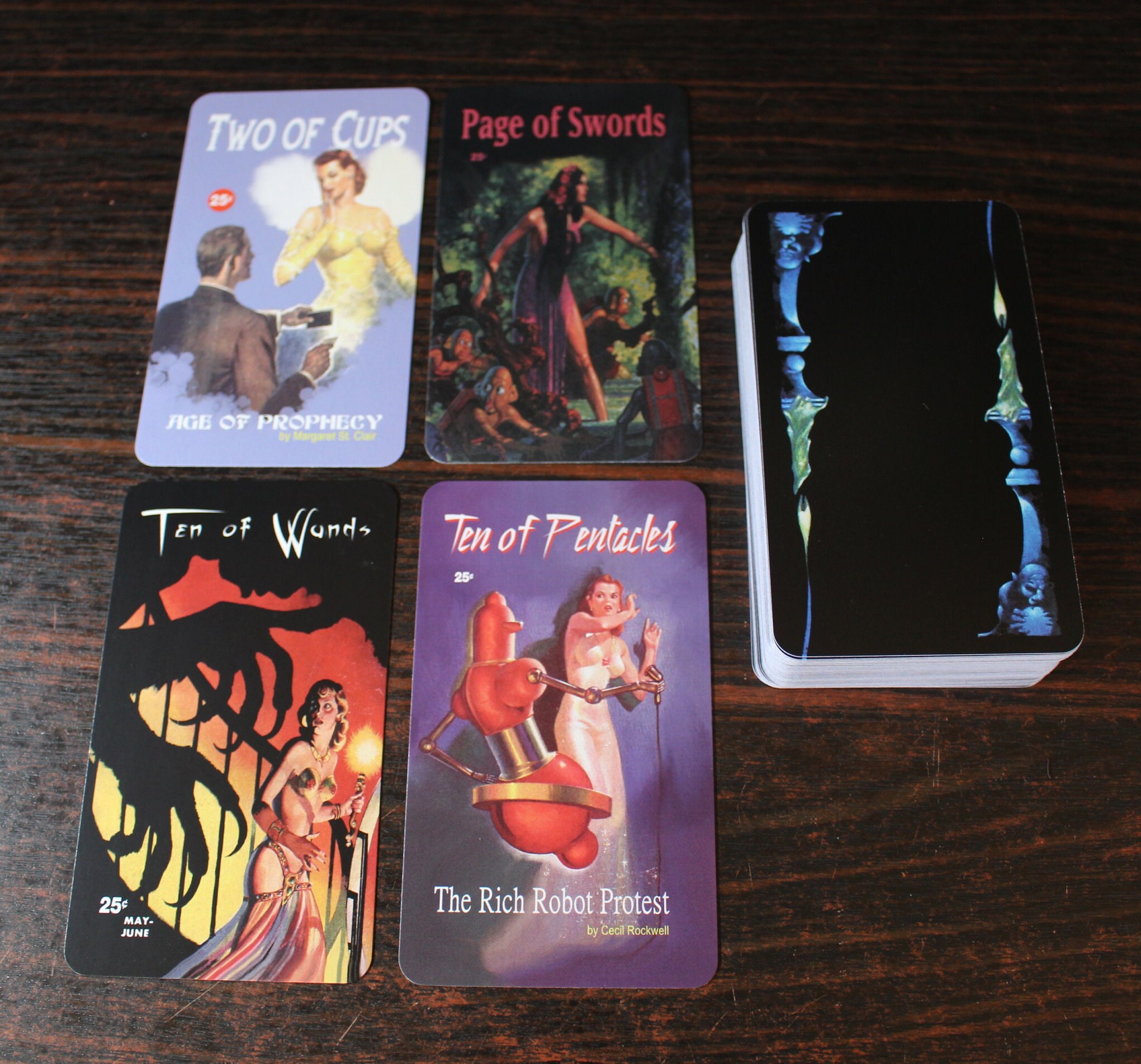 Tarot Deck Based on pulp Fantasy Magazines of the - Etsy