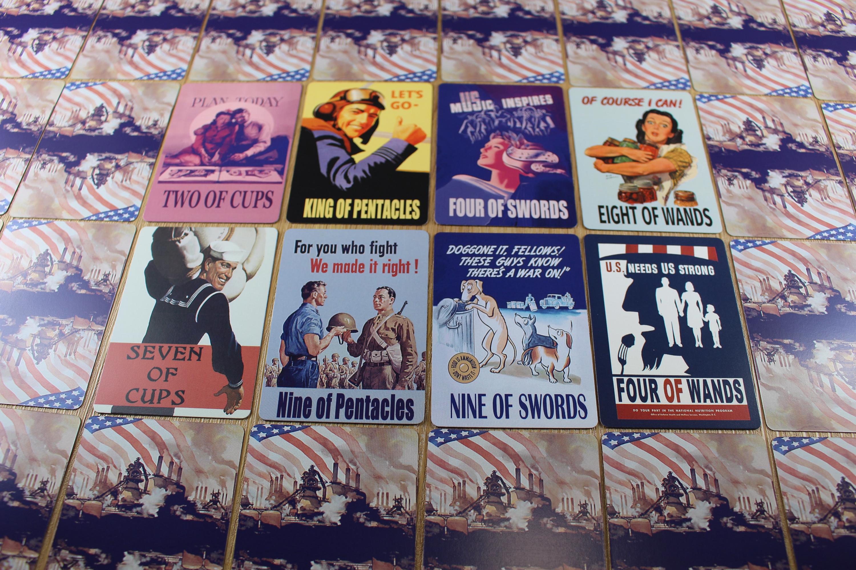 WW2 Propaganda Poster Tarot Deck: Full Color "poker Size" Cards - Etsy