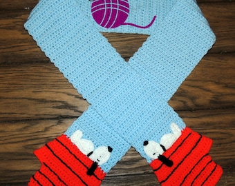 Snoopy Scarf - Etsy