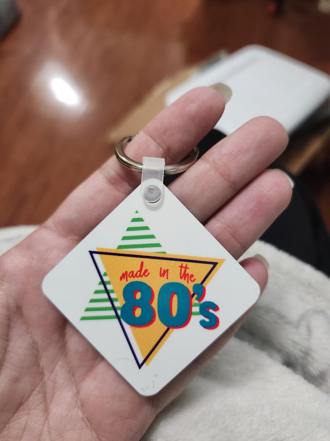 Made in the 80s Sublimated Square Keychain - Etsy