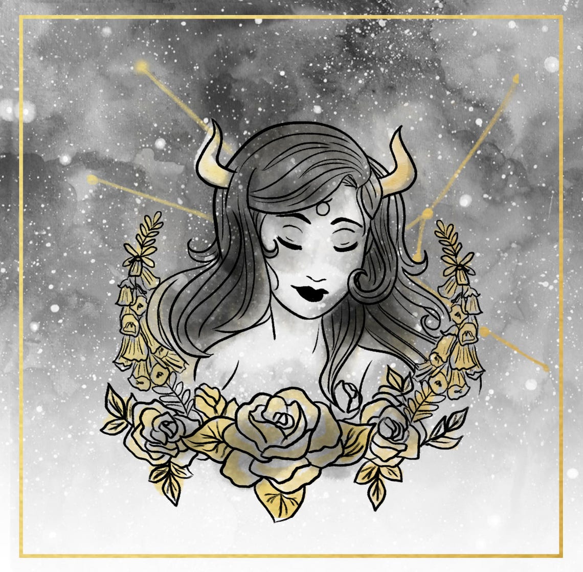 Zodiac Series 1 aries-virgo 5x5 Prints | Etsy