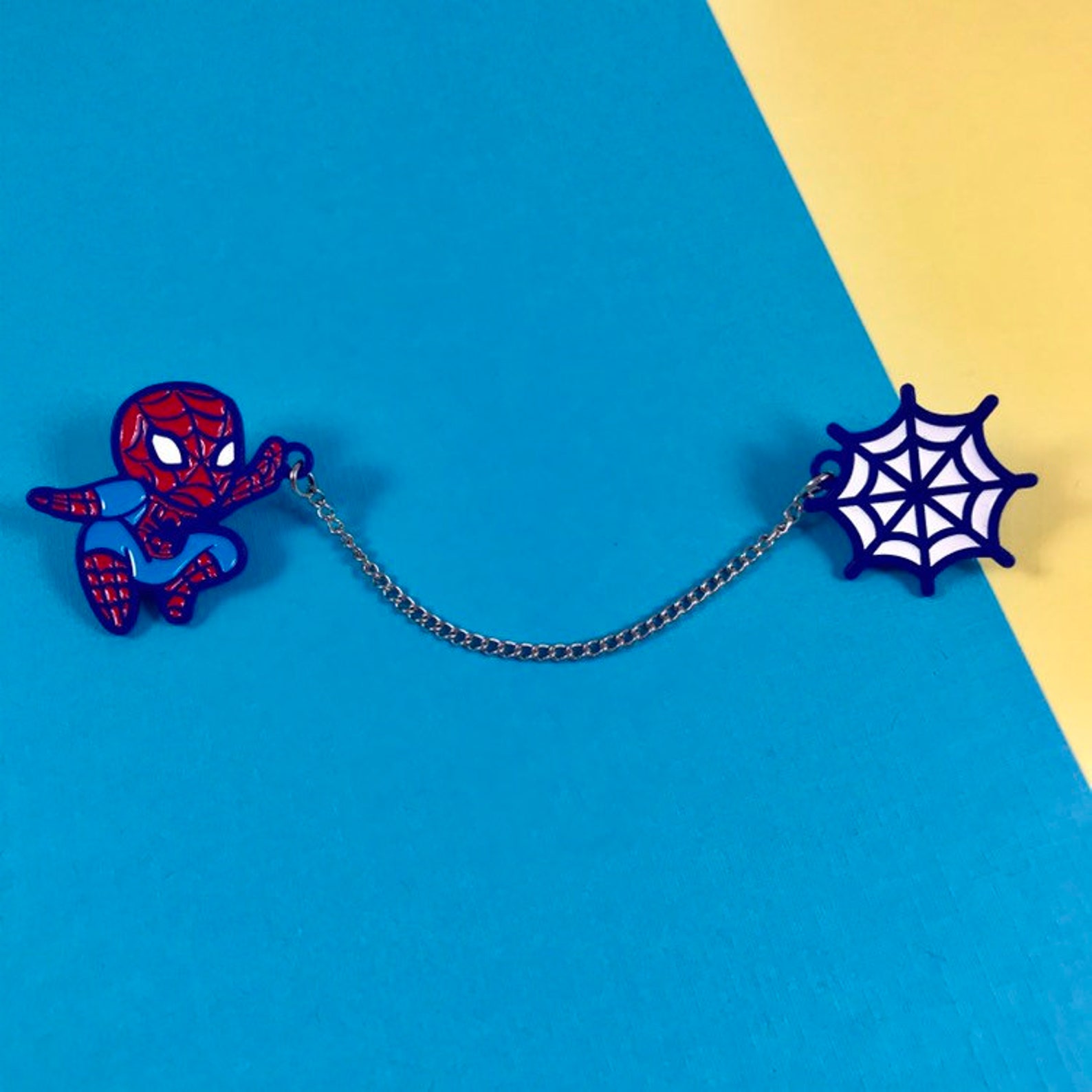 Bitsy Spider Collar Pins - Etsy