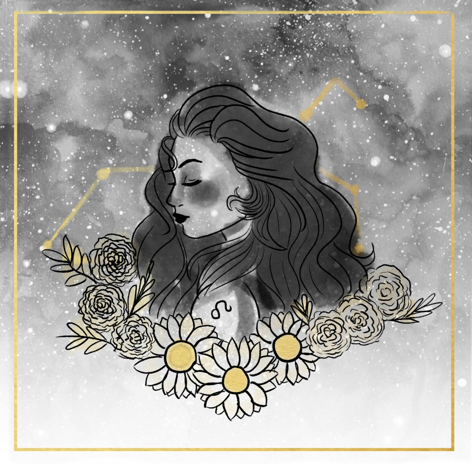Zodiac Series 1 aries-virgo 5x5 Prints | Etsy