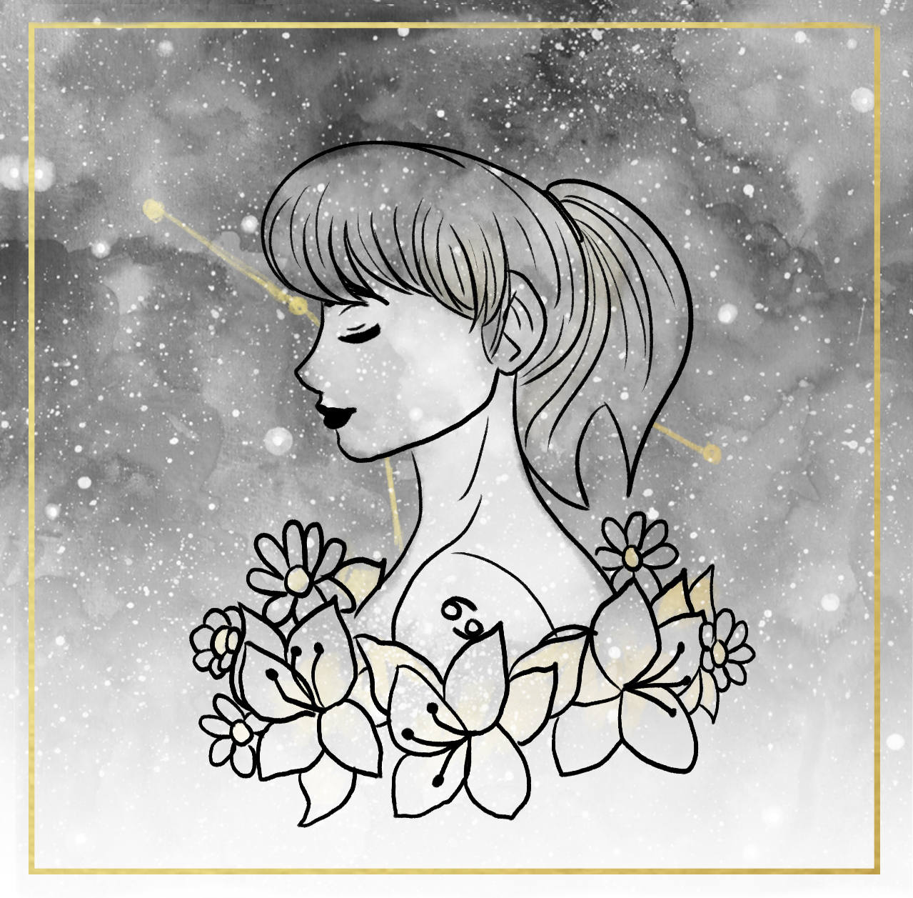 Zodiac Series 1 aries-virgo 5x5 Prints | Etsy