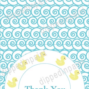 Baby Shower, Banner, Digital Duck Baby Shower, Digital Download, Blue ...