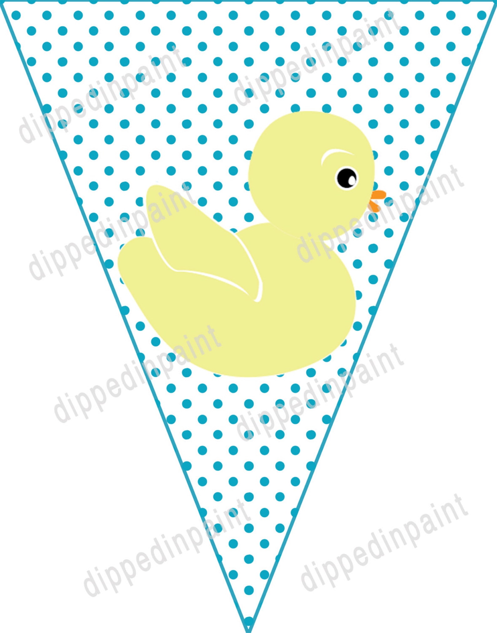 Baby Shower, Banner, Digital Duck Baby Shower, Digital Download, Blue ...