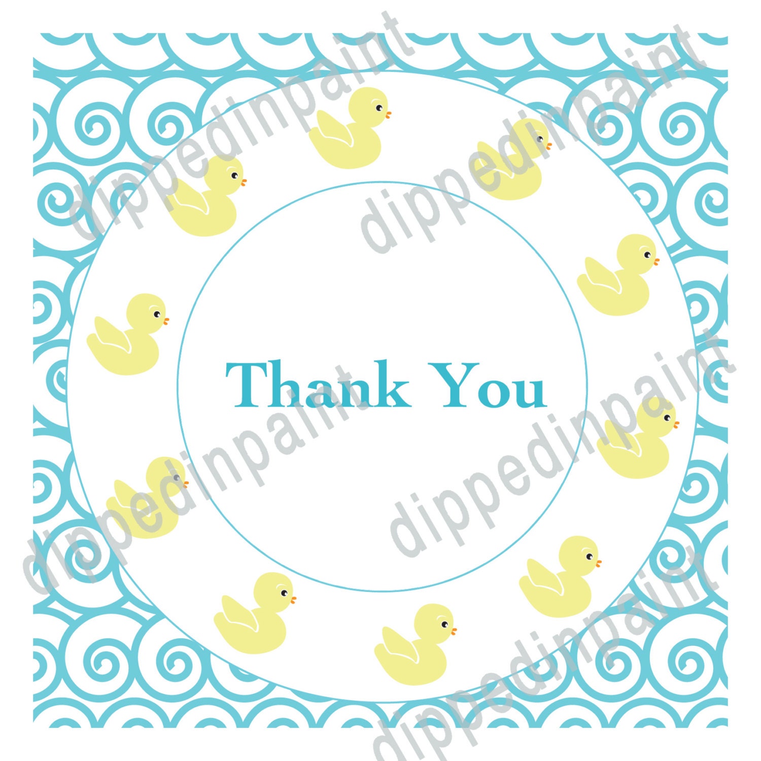 Baby Shower, Banner, Digital Duck Baby Shower, Digital Download, Blue ...