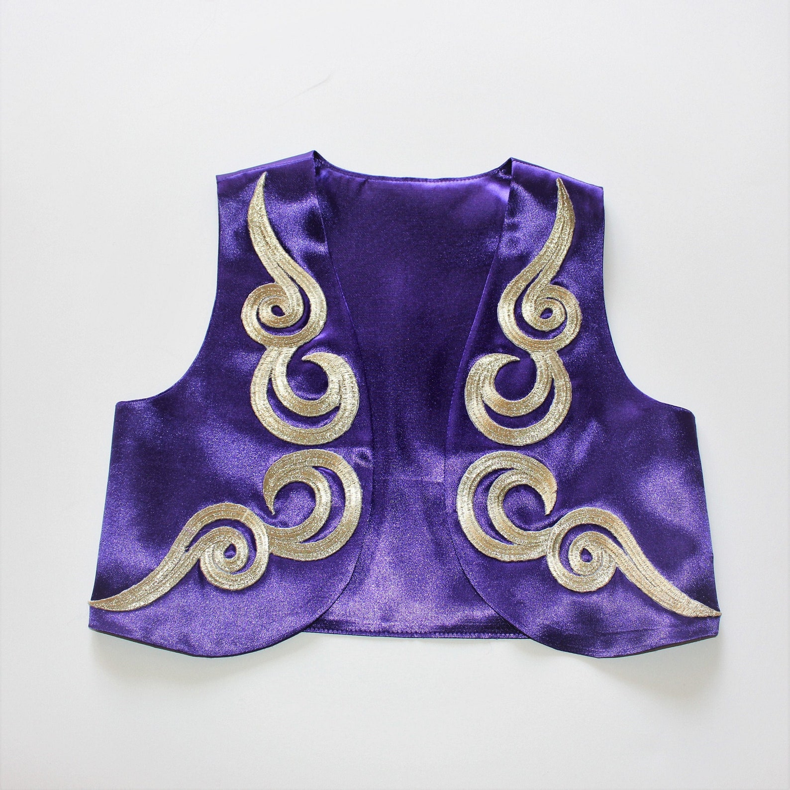 Fancy Purple Aladdin Vest Kids Costume Purple Reversible - Etsy